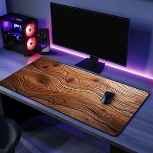 Wood Gaming Mouse Pad – Wood Texture Mouse Mat - Large Gaming Mouse Pad ...