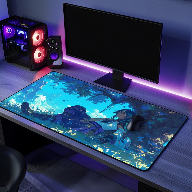 Genshin Impact Xiao Mouse Pad - Genshin Impact Desk Mat - Large Game ...
