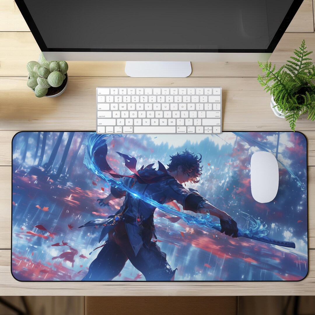 Genshin Impact Tartaglia Childe Mouse Pad - Genshin Impact Desk Mat ...