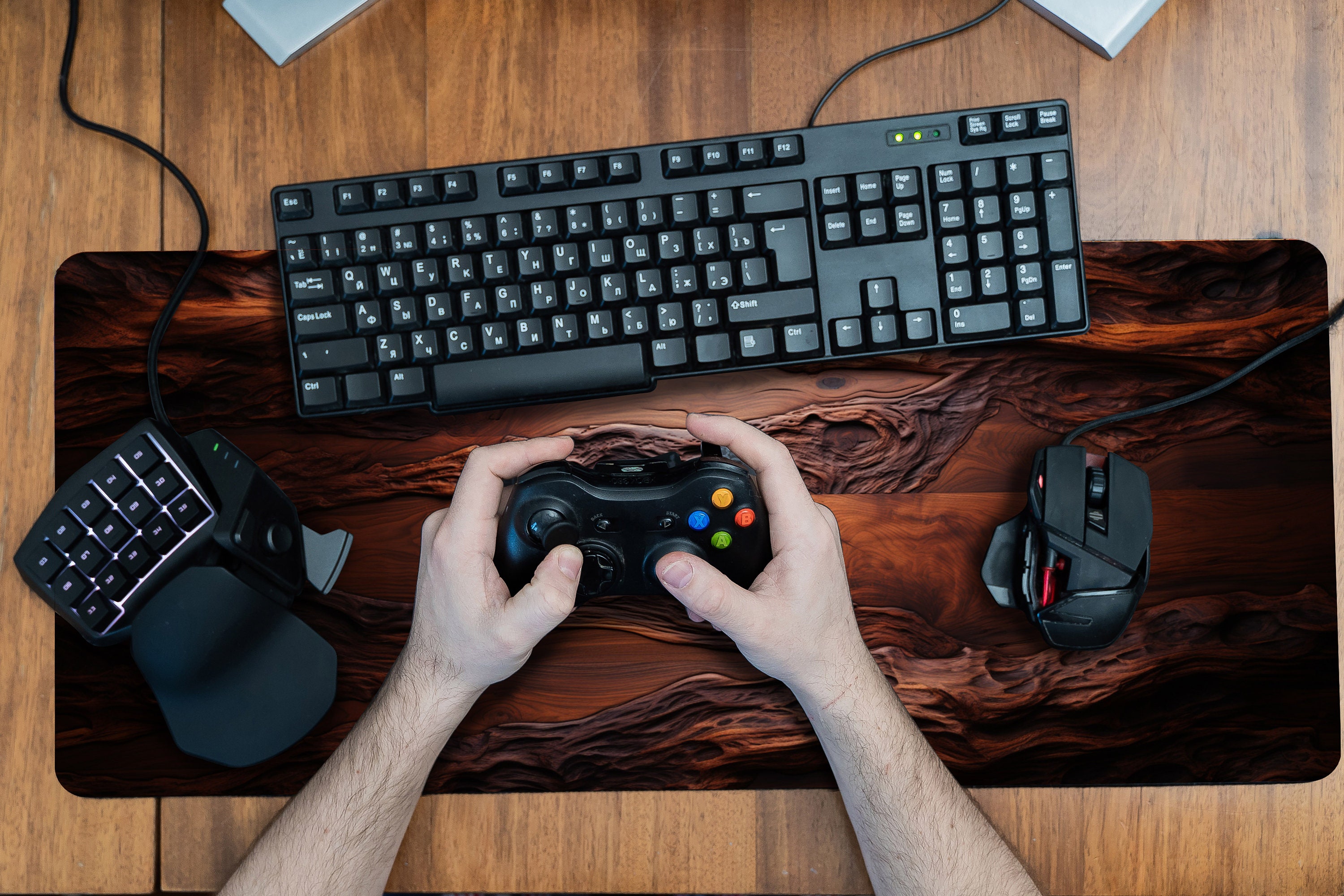 Wood Gaming Mouse Pad – Wood Texture Mouse Mat - Large Gaming Mouse Pad ...