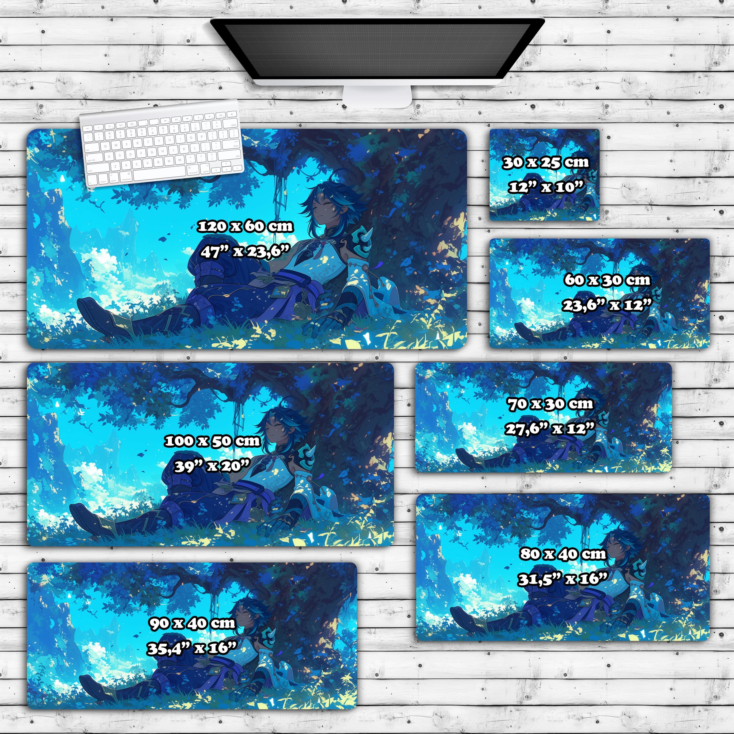 Genshin Impact Xiao Mouse Pad - Genshin Impact Desk Mat - Large Game ...