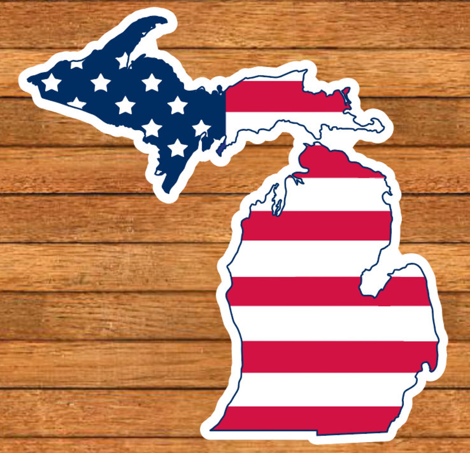 Michigan Patterns Die-cut Stickers | Etsy