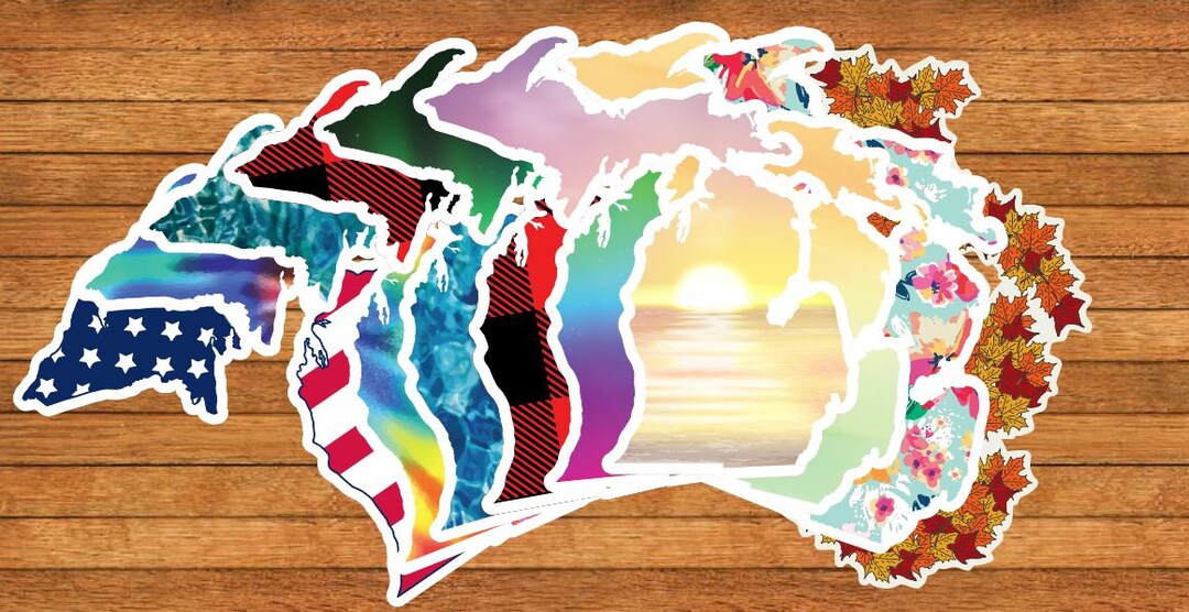 Michigan Patterns Die-cut Stickers - Etsy