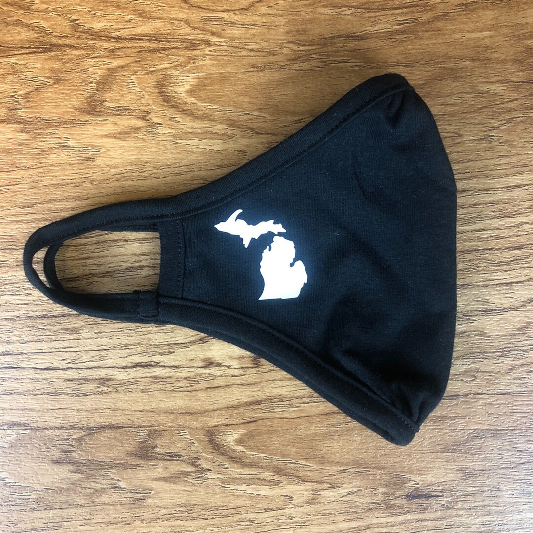 Glow-in-the-dark Michigan Face Mask - Etsy