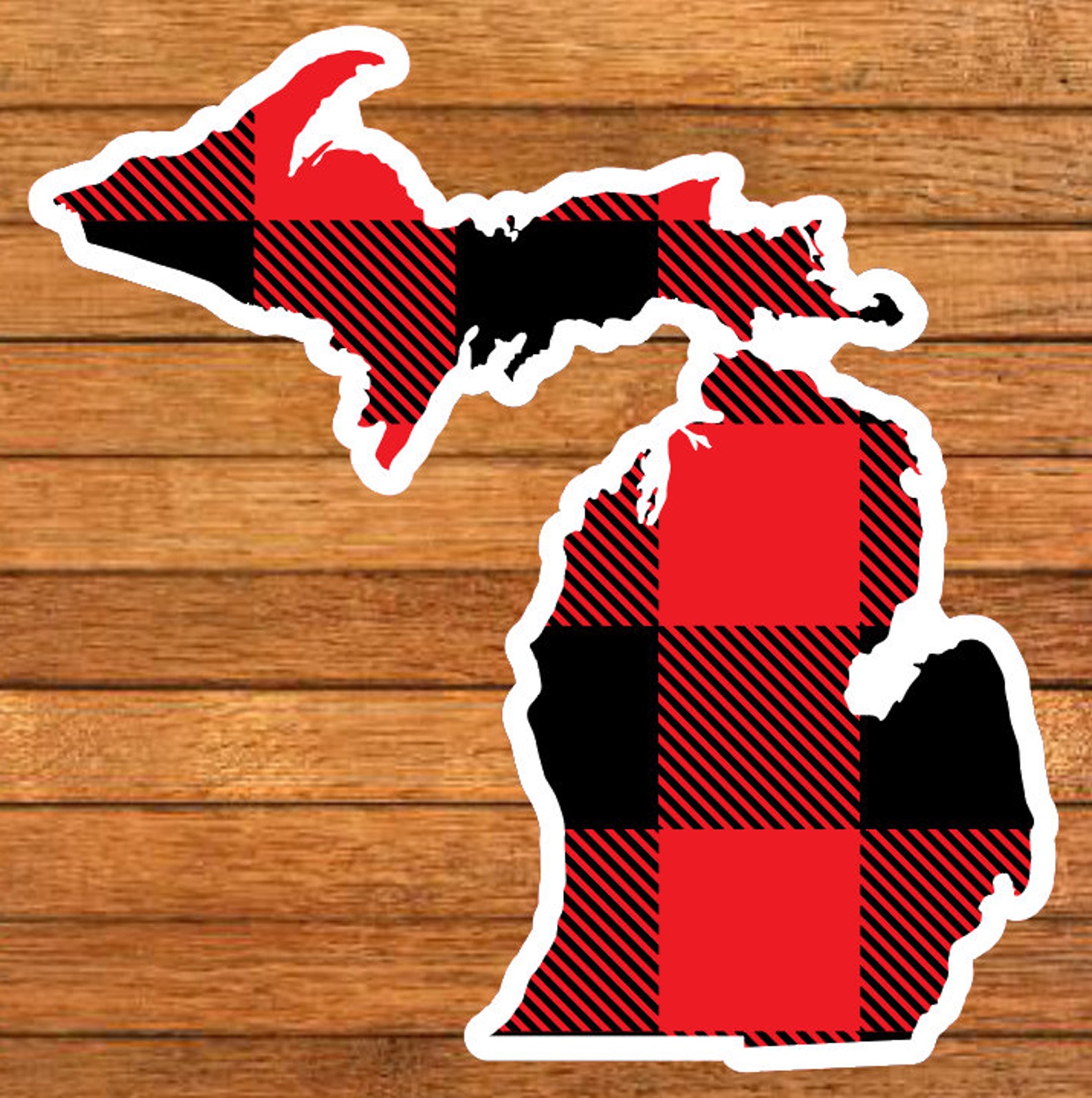 Michigan Patterns Die-cut Stickers | Etsy