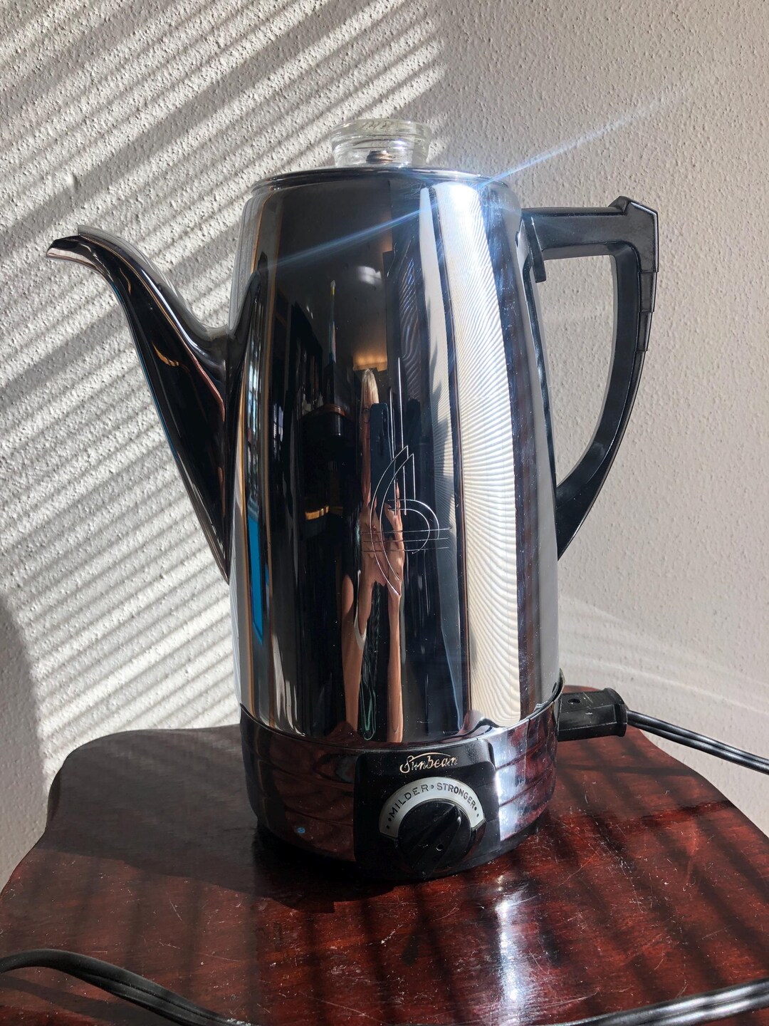 Vintage MCM Sunbeam Automatic Coffee Percolator Model AP 10 Art Deco ...