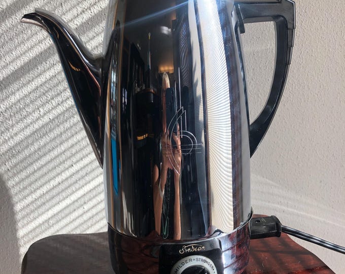 Vintage MCM Sunbeam Automatic Coffee Percolator Model AP 10 Art Deco ...