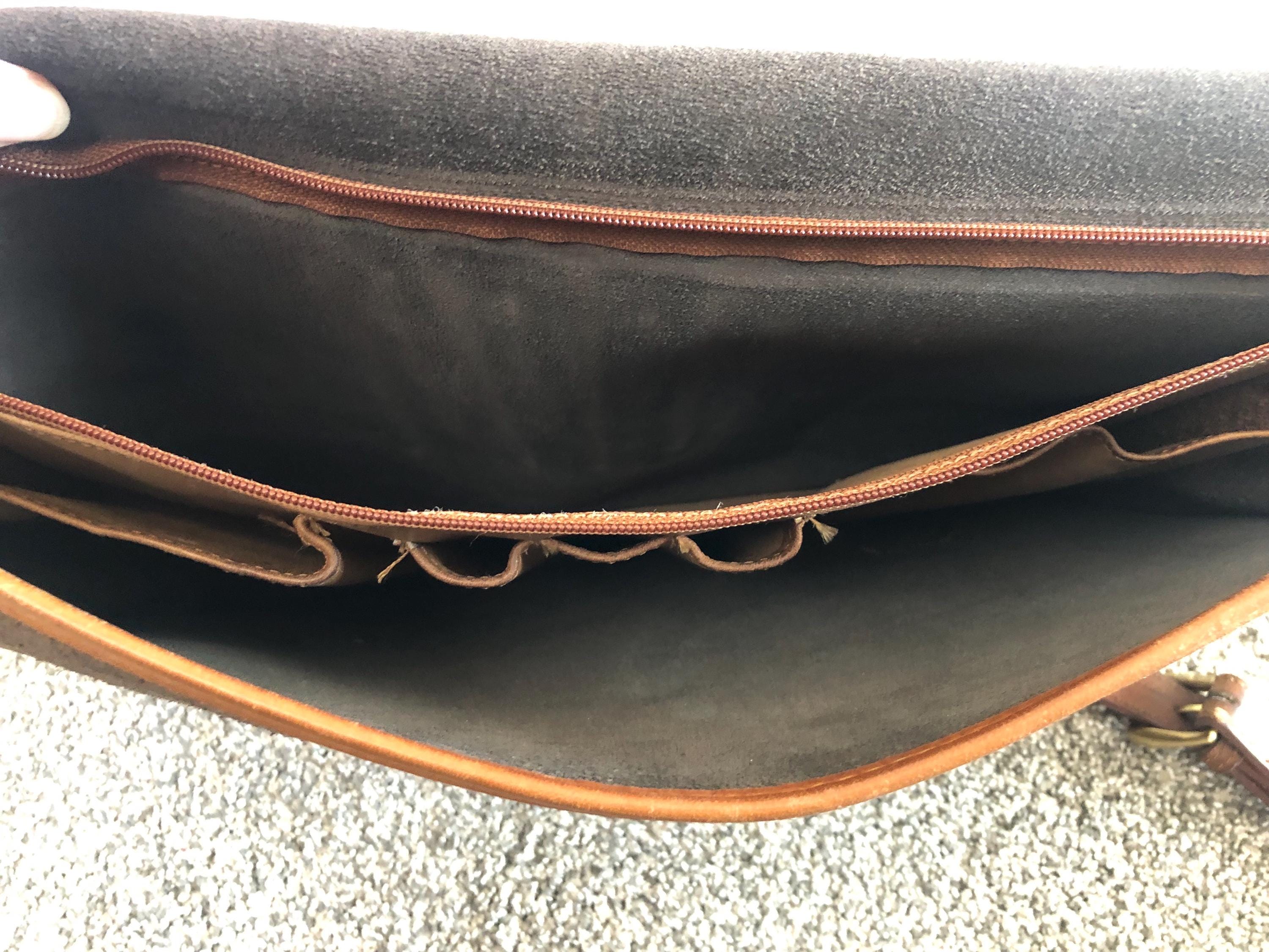 G H Bass Suede and Leather Laptop Messenger Briefcase Shoulder Bag - Etsy