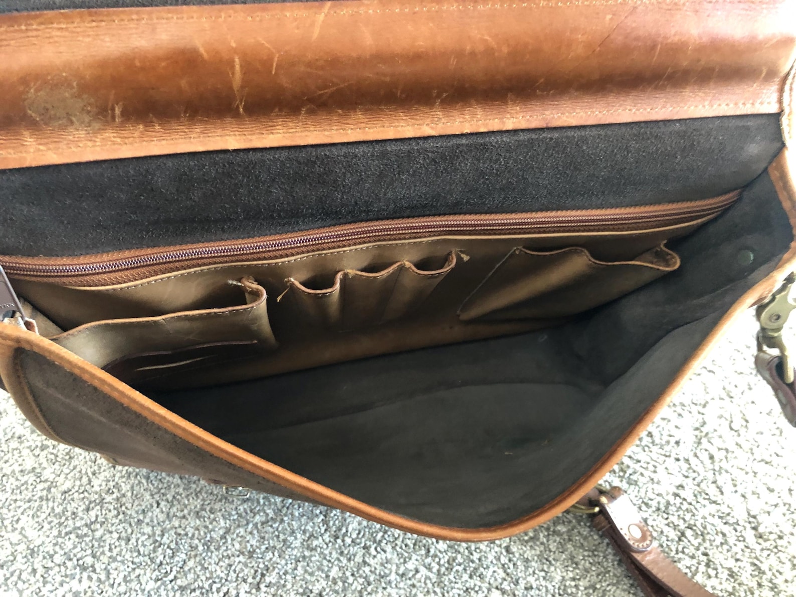 G H Bass Suede and Leather Laptop Messenger Briefcase Shoulder Bag - Etsy