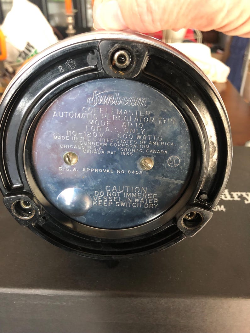 Vintage MCM Sunbeam Automatic Coffee Percolator Model AP 10 Art Deco ...