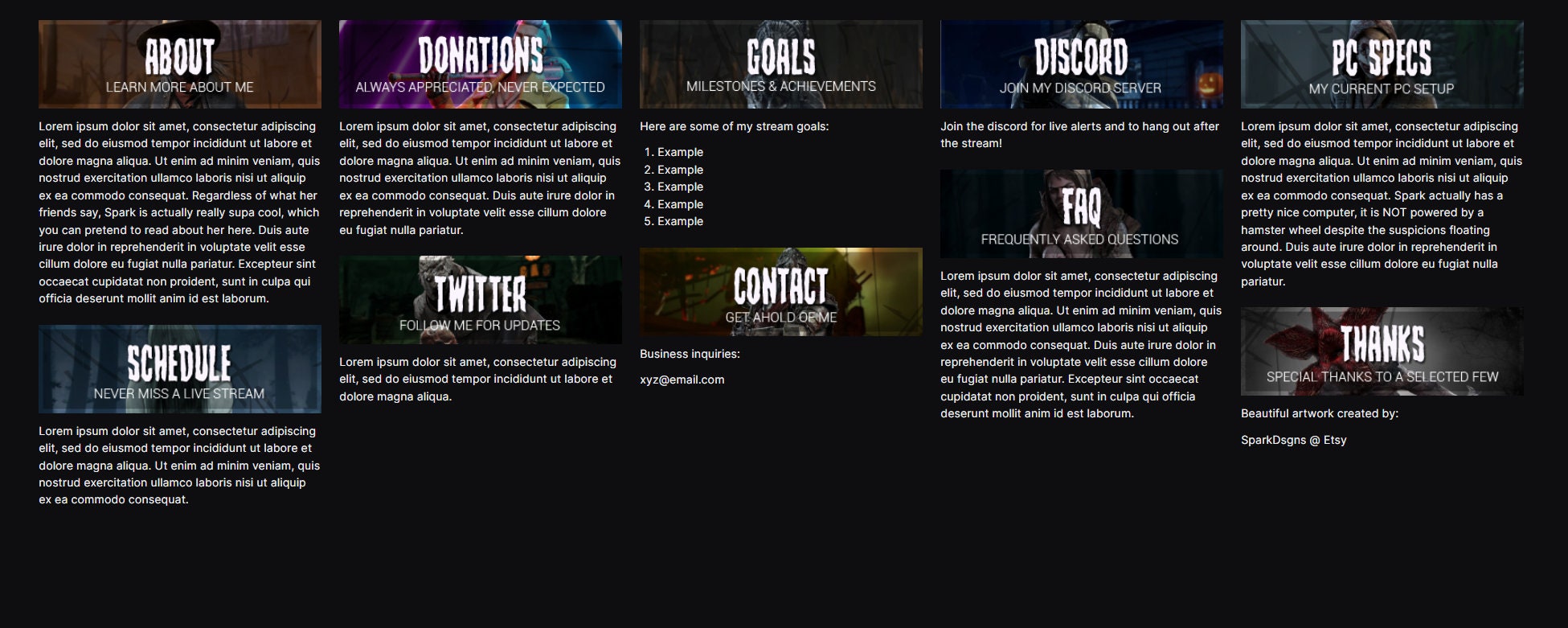 DBD Killers | 30 Panels | Twitch - Kick - Youtube | Streaming | Dead by ...