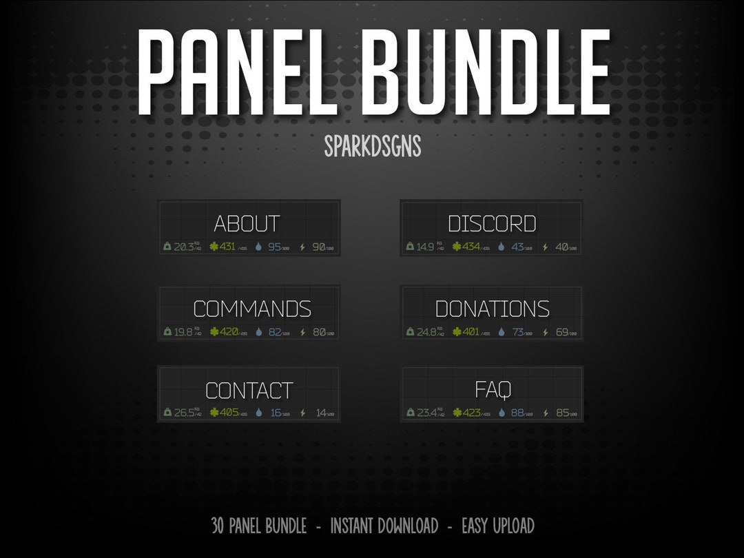 Tarkov Hub | 30 Panels | Twitch - Kick - Youtube | Streaming| EFT - Etsy
