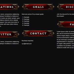 Diablo Rustic | 30 Panels | Twitch - Kick - Youtube | Streaming - Etsy