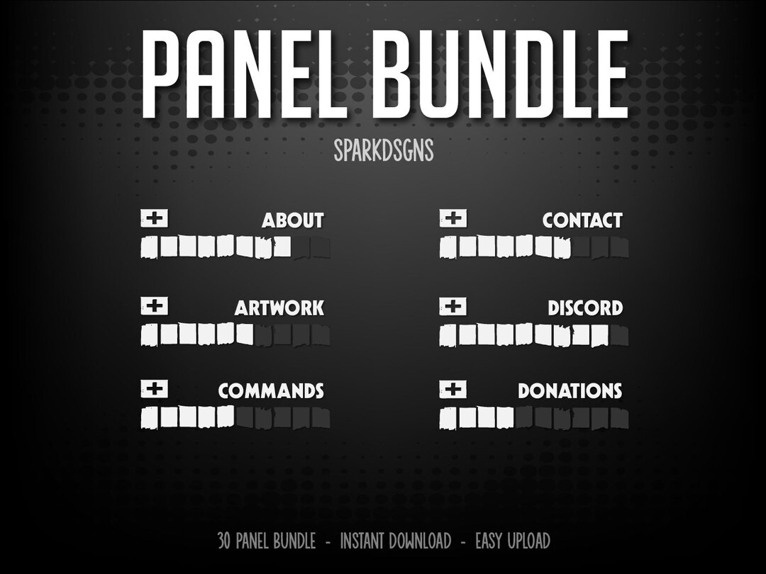 Health Bar 30 Panels Twitch Kick Youtube Streaming Dead Island - Etsy
