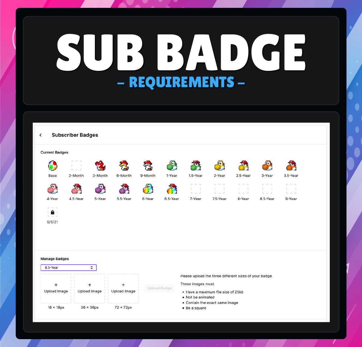 Star Blobs | Purple | Twitch - Youtube - Discord - Kick | Sub Badges ...