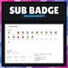 Star Blobs Purple-pink Twitch Youtube Discord Kick Sub Badges Points ...