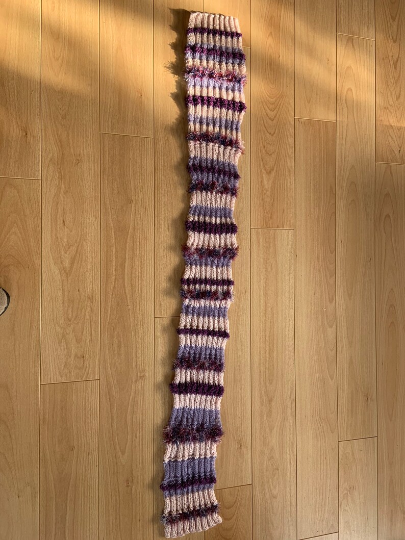 Hand Knitted Scarf - Etsy