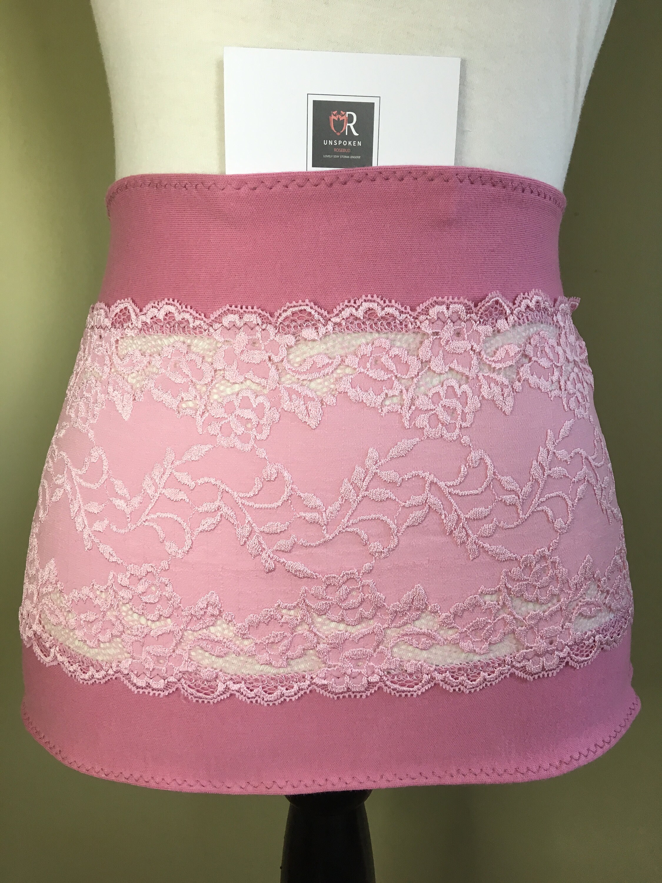 Pink Lace Stoma Bag Cover: Handmade Ostomy Pouch Support - Etsy