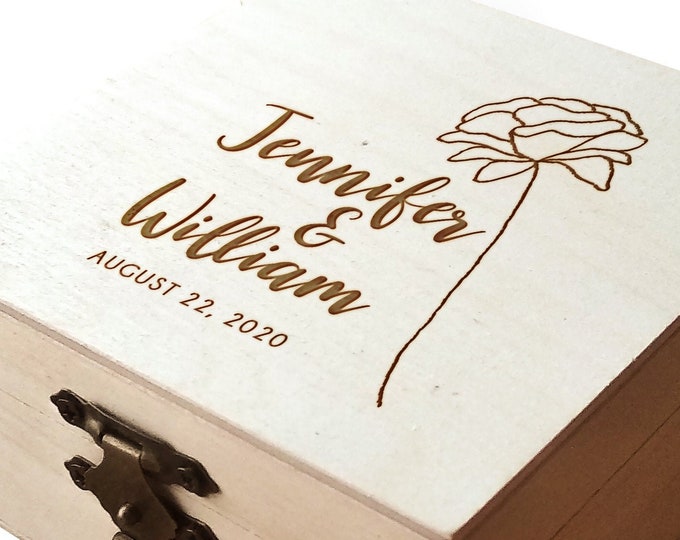 Personalized Wedding Ring Box Custom Engagement Ring Box Wood Ring Box ...