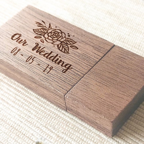 USB Box With Wooden USB Flash Drive 3.0 Custom Personalized - Etsy
