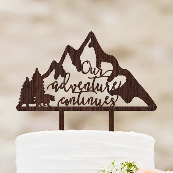 Mountain Cake Topper - Etsy