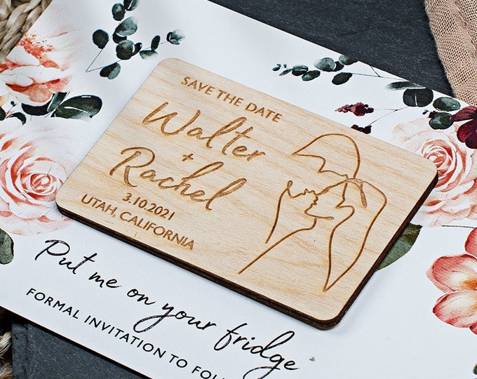 Wedding Save the Date Magnet Invite for Wedding Invitation Magnet Save ...