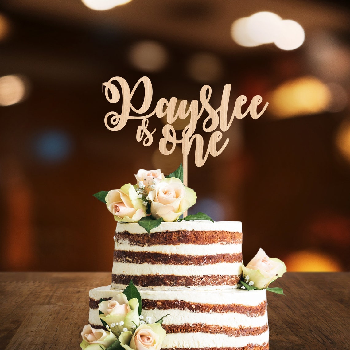 Custom Birthday Cake Topper One Cake Topper Custom Name Cake - Etsy