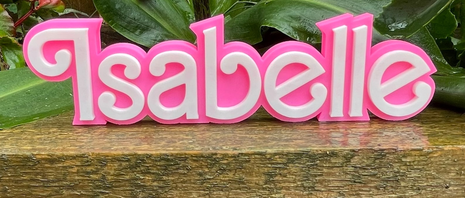 Custom Pink Name Sign: 3D Printed Bedroom Decor - Etsy