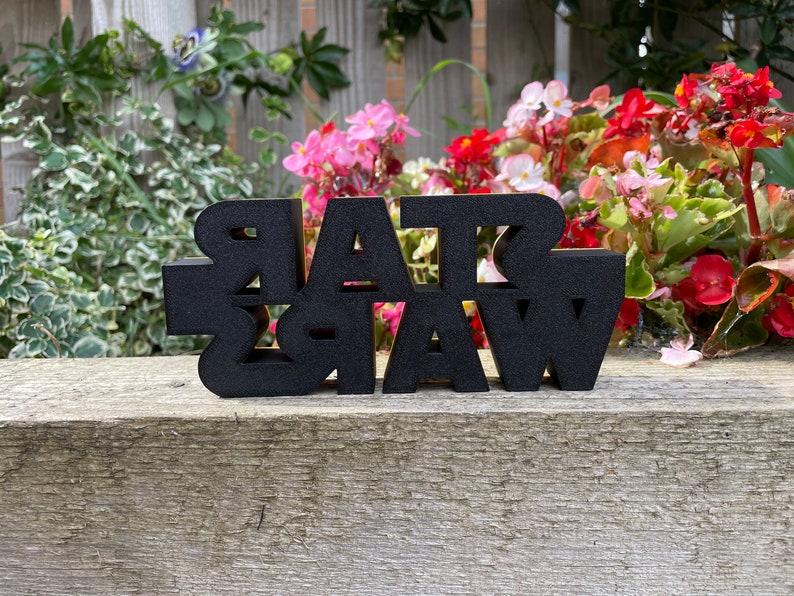 STAR WARS Freestanding Logo Ideal for Displaying With - Etsy