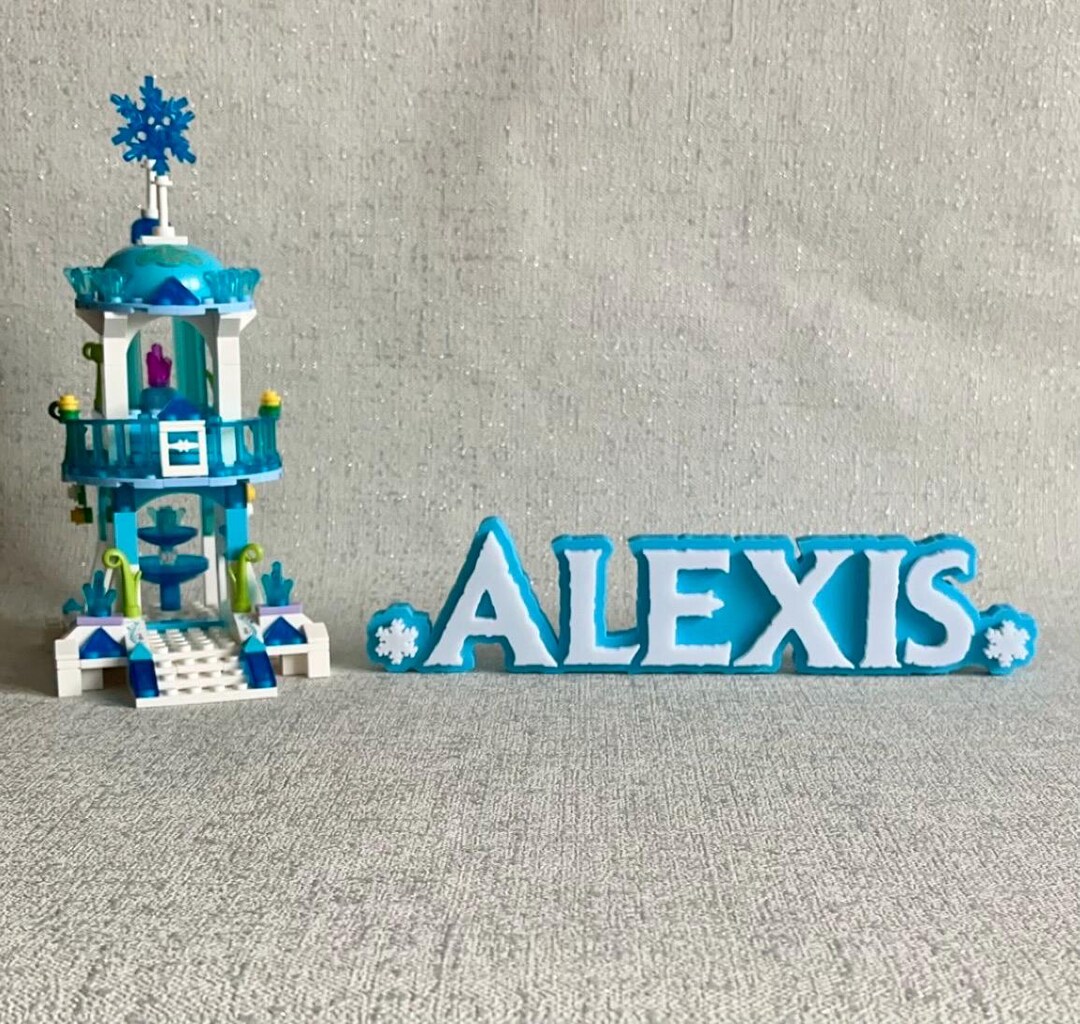 Custom Ice Queen Style Logo, Personalised Name Plate, Desk Sign, Gift ...