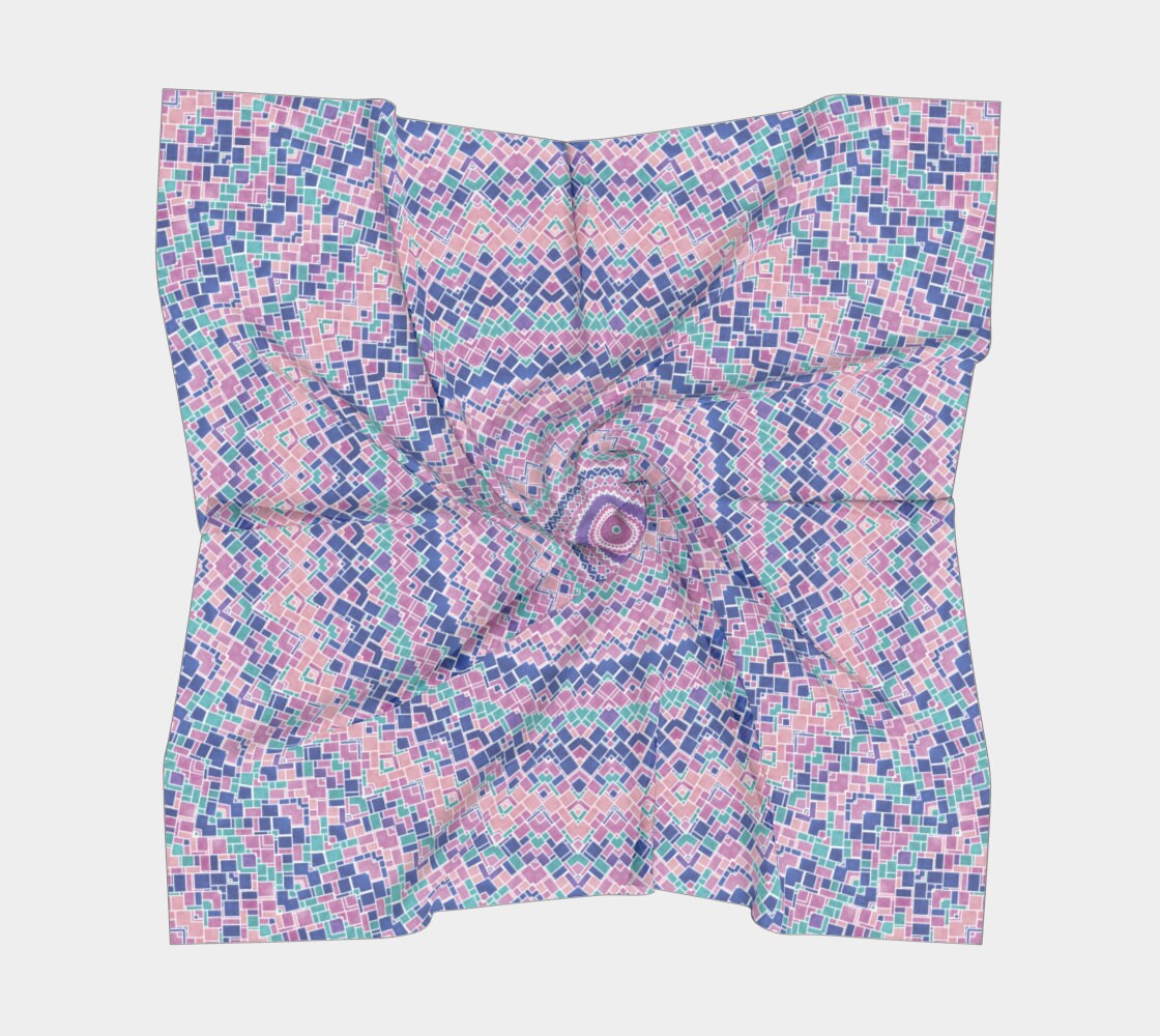 Colorful Jewel Tone Mondrian Mandala Scarf - Etsy