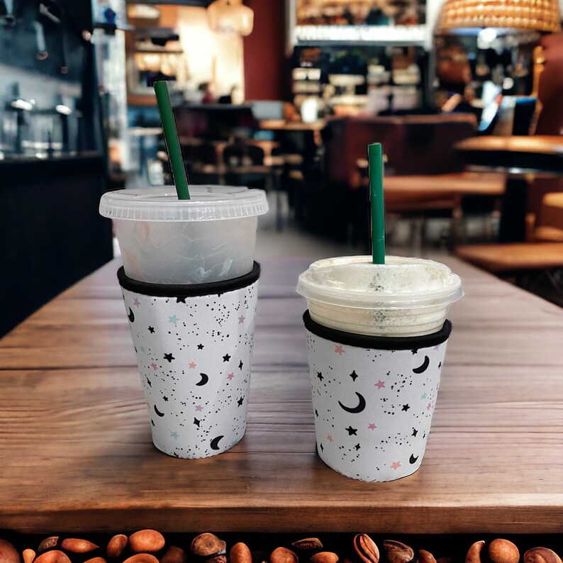 Iced Coffee Sleeve, Cute Teacher Gifts, Cold Cup Sleeve, Reusable ...