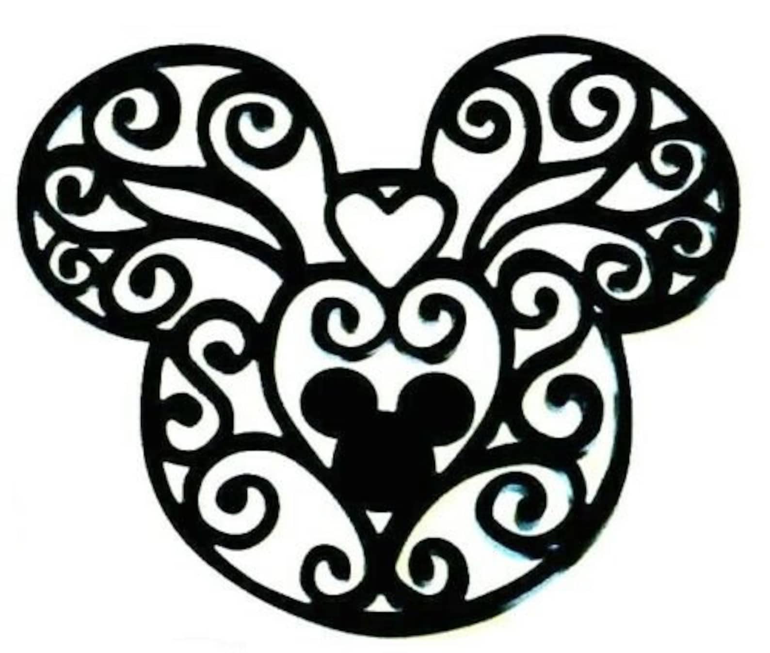 Disney MICKEY MOUSE Head/ Head's Intricate MANDALA Design - Etsy