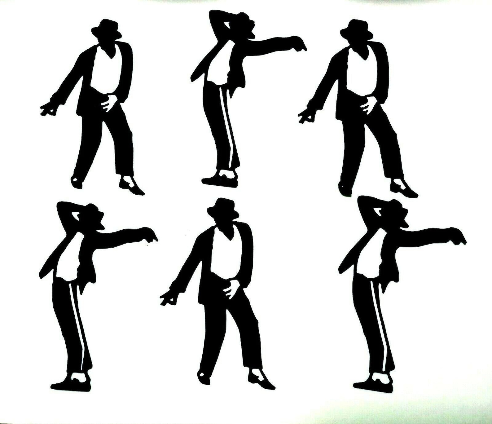 MICHAEL JACKSON DANCING Silhouette Die Cut/ Cuts Ooh Ooh | Etsy