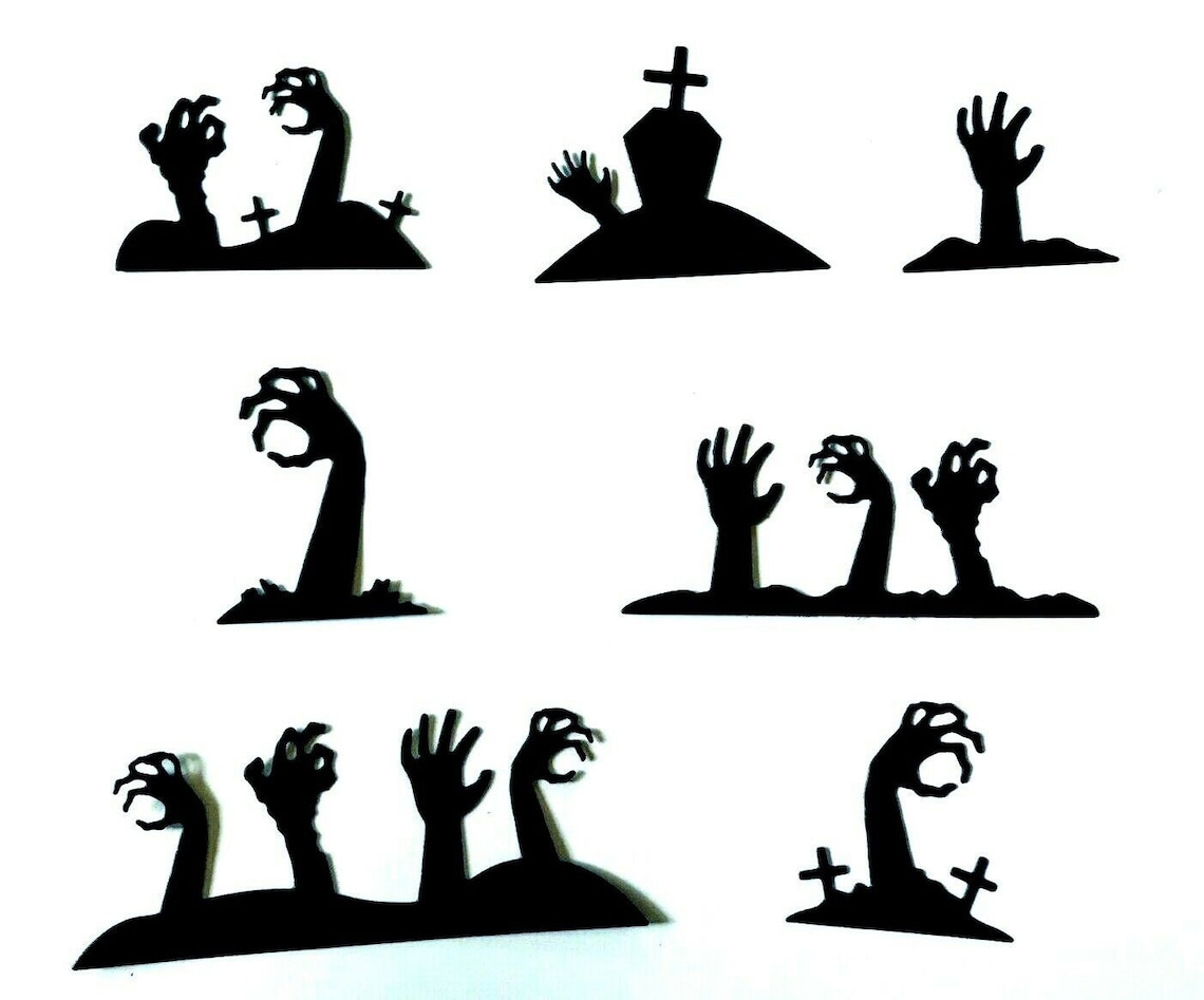 7 CREEPY ZOMBIE HAND /Hands Coming Out of the Ground Grave | Etsy
