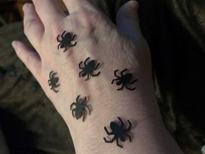 50 Real Looking SPIDER/ SPIDER'S Silhouette Die Cut/ Cuts, Use for ...