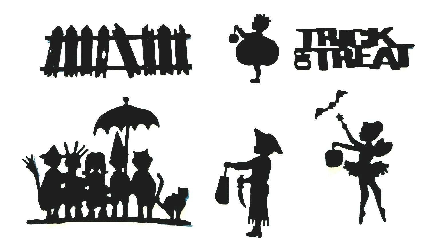 Trick Or Treaters Silhouette
