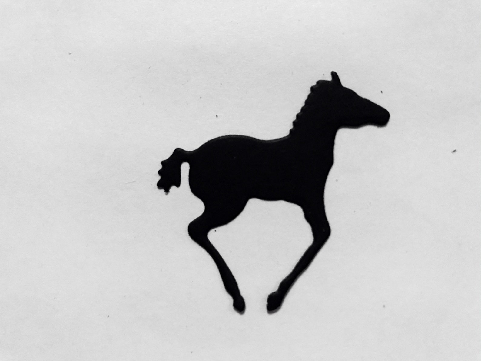 Silhouette of Baby COLT in Silhouette of STALLION HORSE/ | Etsy