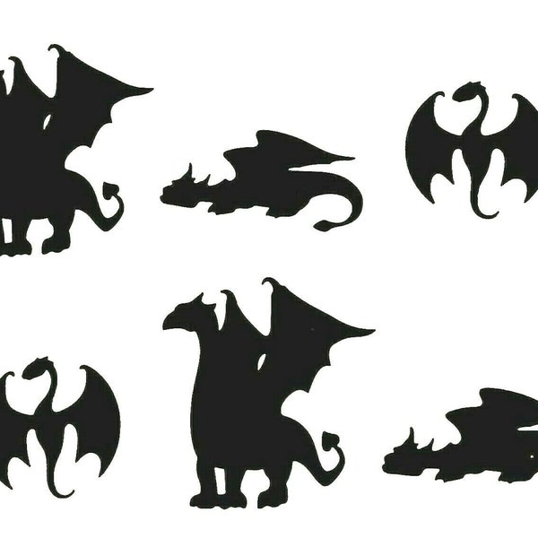Flying Dragon Clipart - Etsy