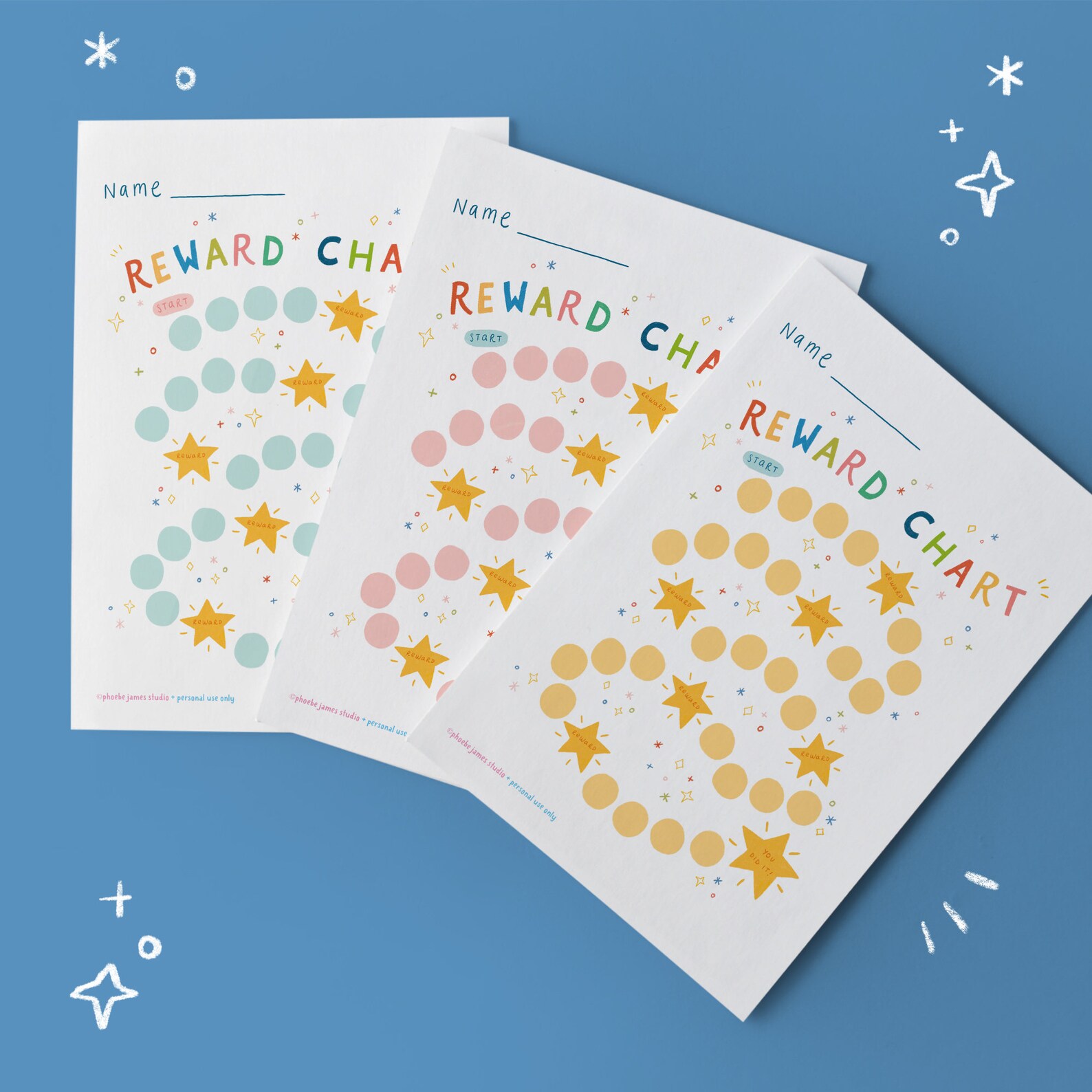 PRINTABLE Reward Chart Kids Reward Chart Instant Download Reward Chart ...