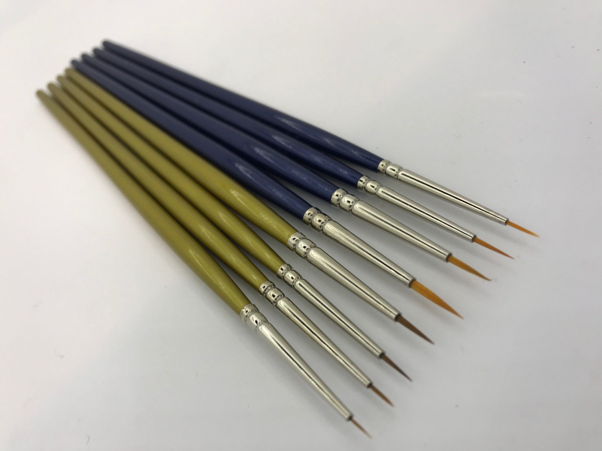 Miniature Model Painting Brushes, Ultra Fine Detail Synthetic Brushes ...