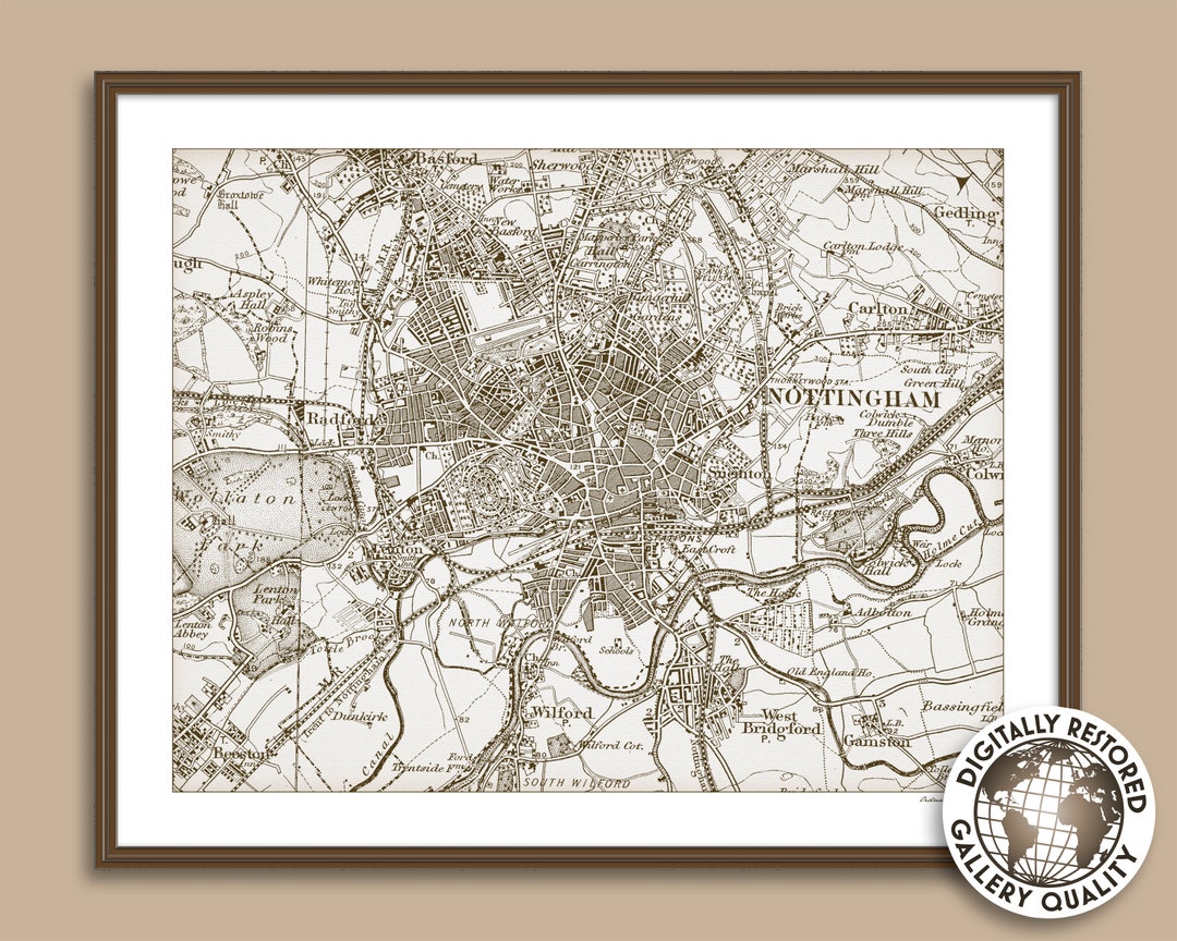 Newcastle Upon Tyne Map Gateshead Map Vintage Map City Map - Etsy UK