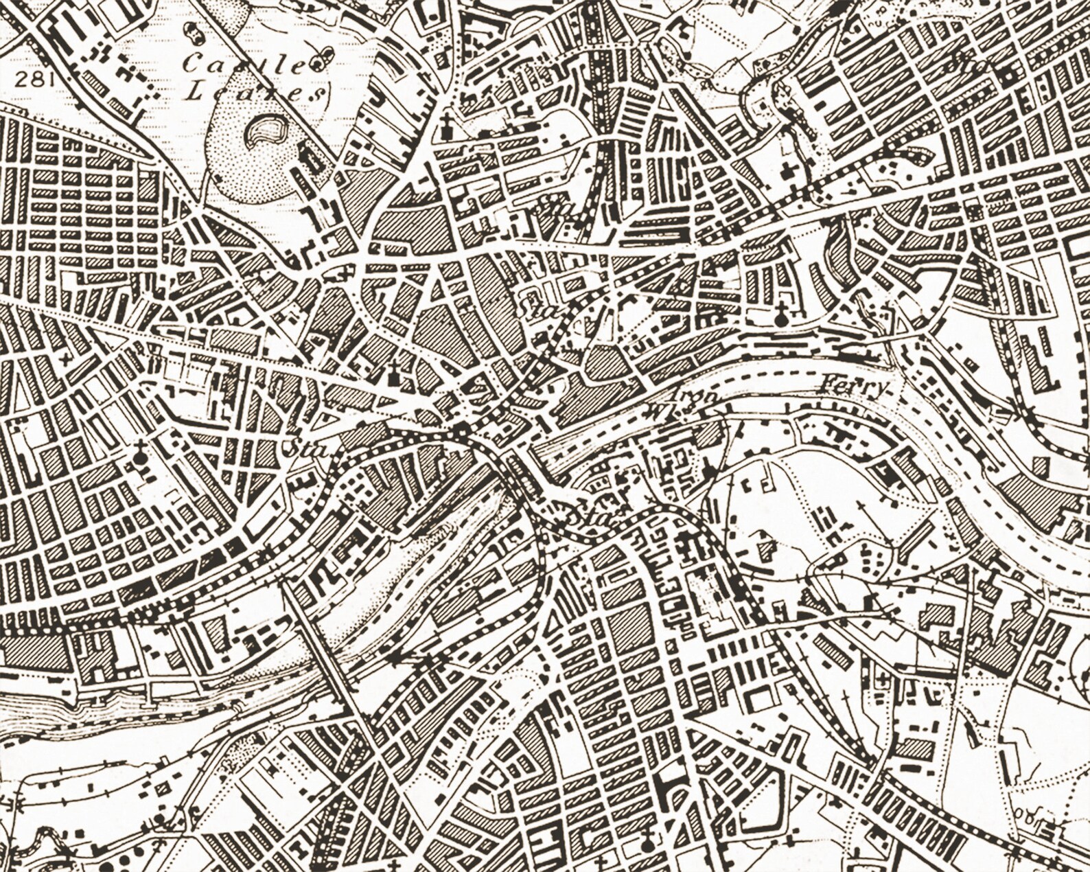 Newcastle Upon Tyne Map Gateshead Map Vintage Map City Map - Etsy UK