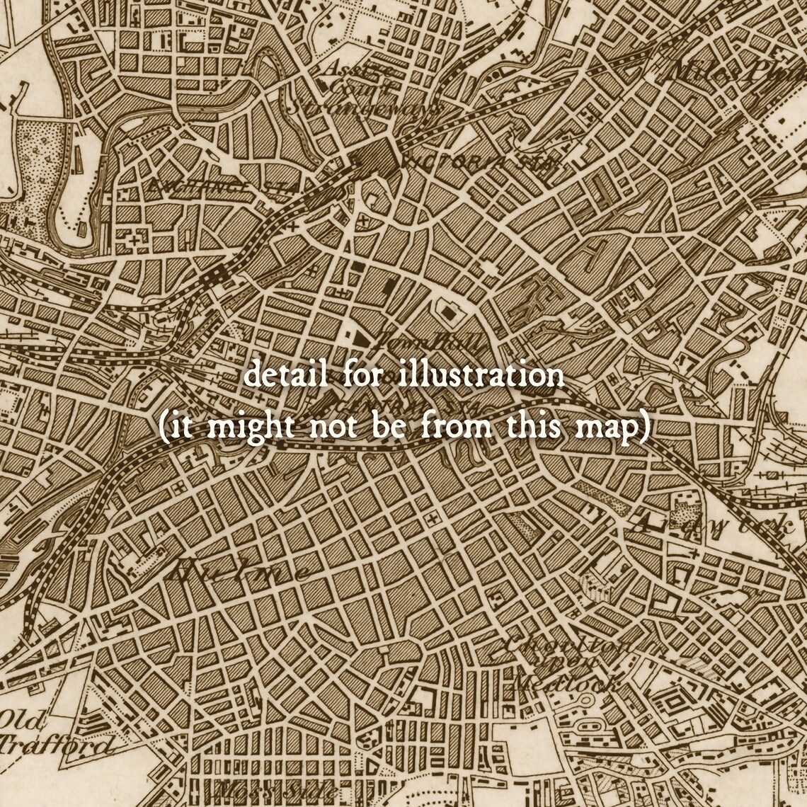 Eastbourne Map Old Eastbourne Map Vintage Map City Map | Etsy