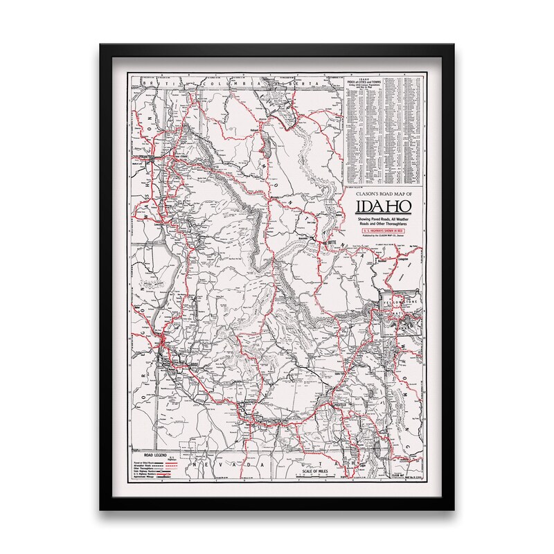 Vintage Road Maps - Etsy