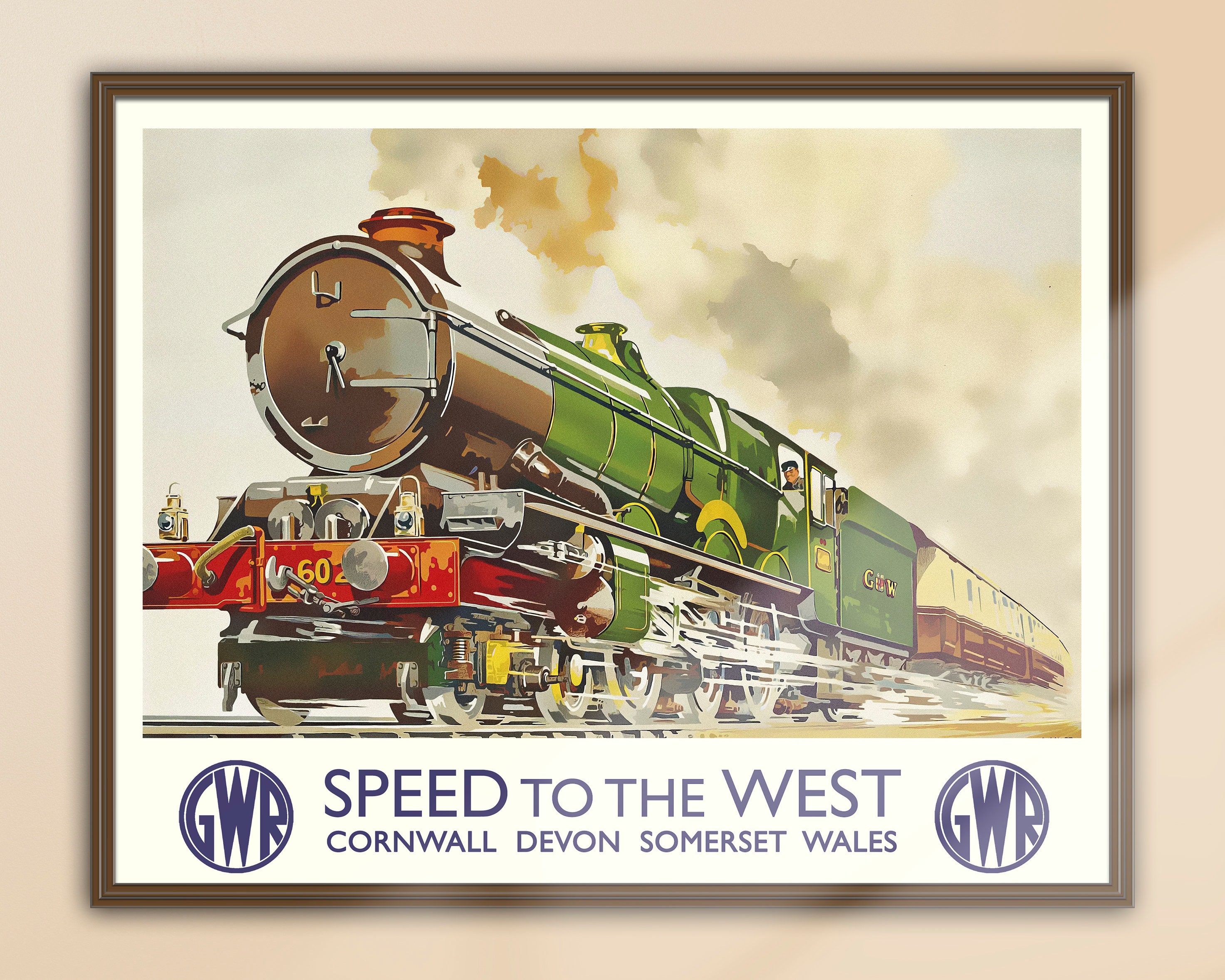 Great Western Railway Poster - Etsy Ireland