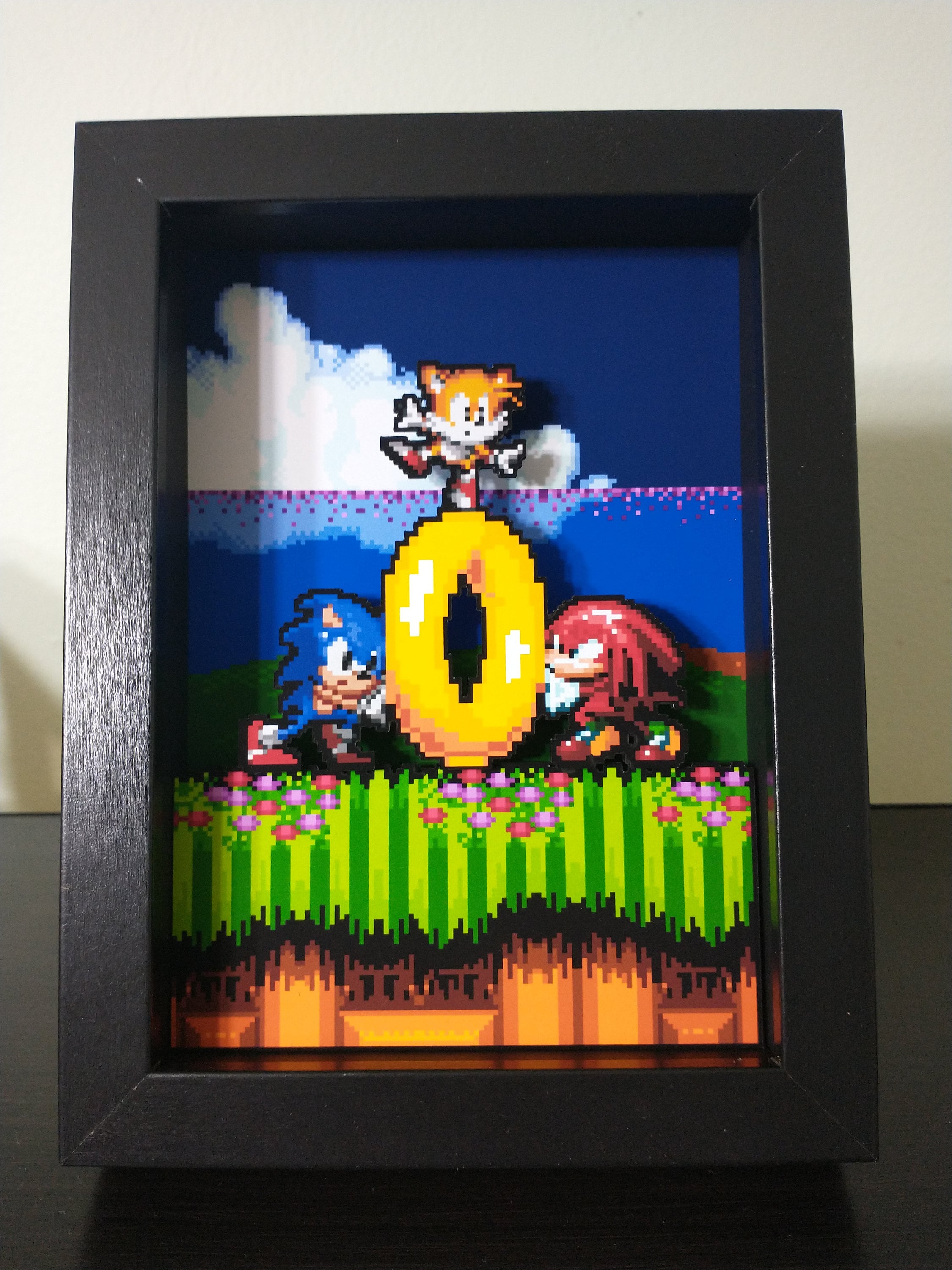 Sonic the Hedgehog Shadow Box Diorama 3D Pop Art - Etsy
