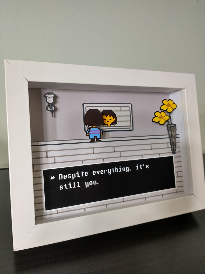 Undertale Despite Everything Shadow Box Diorama 3D Pop Art - Etsy Ireland