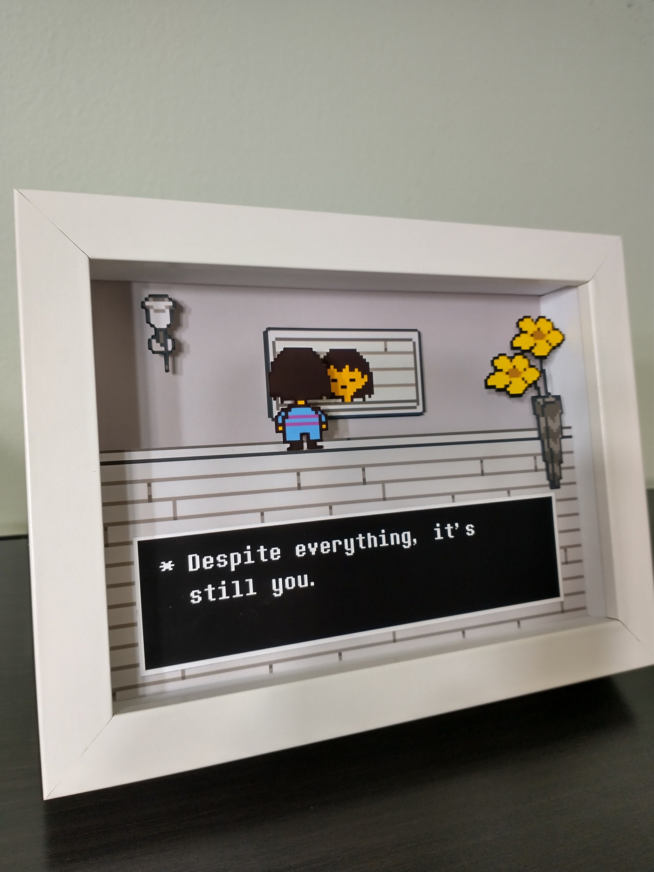 Undertale Despite Everything Shadow Box Diorama 3D Pop Art - Etsy