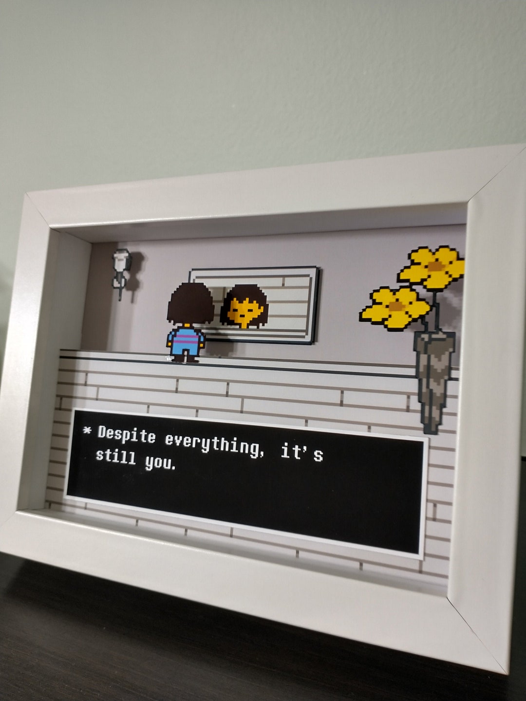 Undertale Despite Everything Shadow Box Diorama 3D Pop Art - Etsy